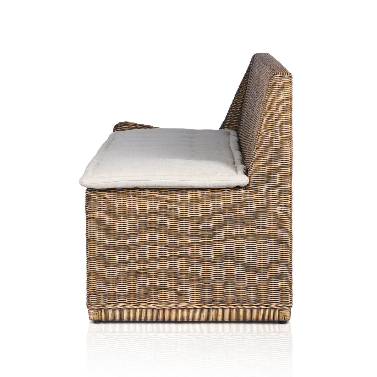 Build Your Own Senna Woven Dining Banquette Broadway Dune Four Hands