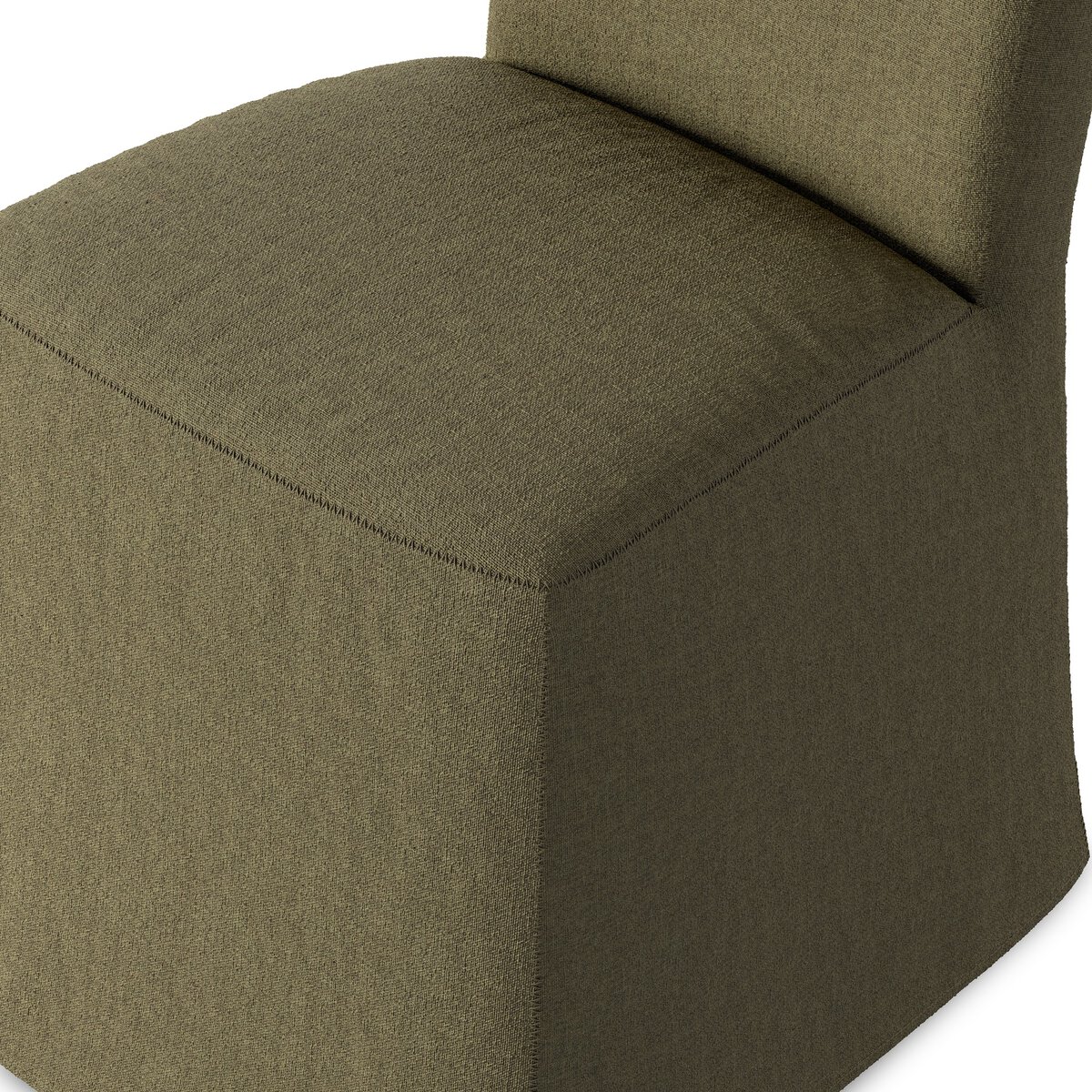 Vista Slipcovered Dining Chair Broadway Olive Four Hands