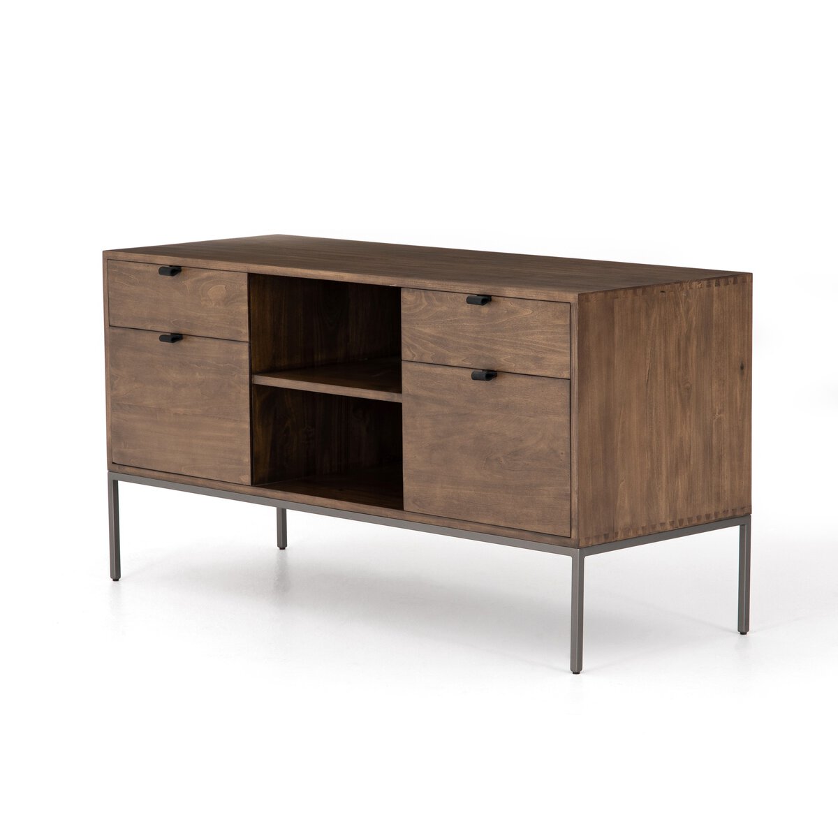Wooden credenza filing cabinet store