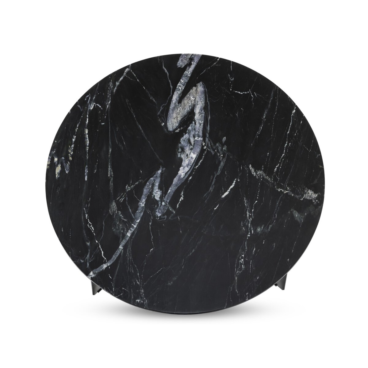 Black marble coffee table round store