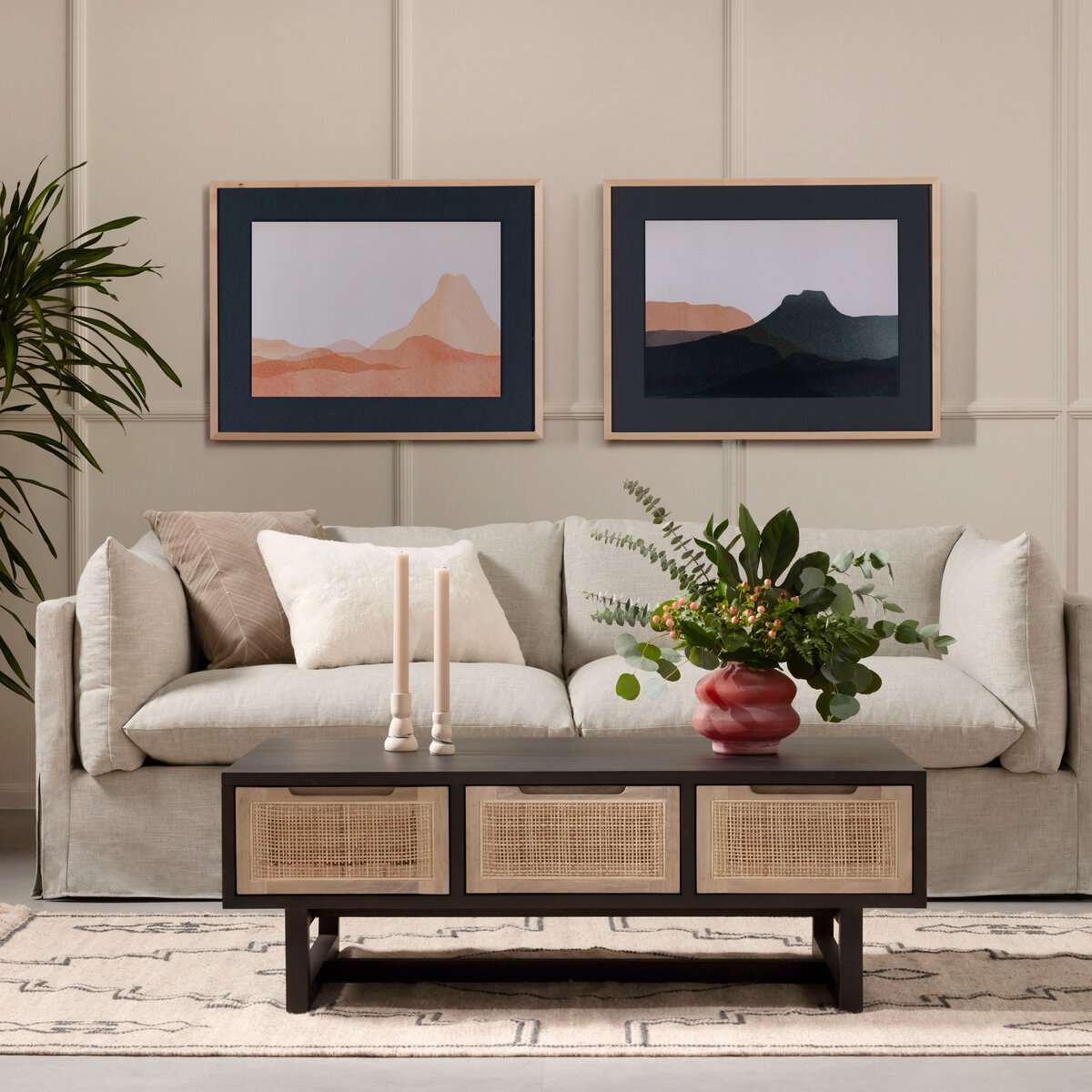 Habitat Slipcover Sofa Valley Nimbus Four Hands