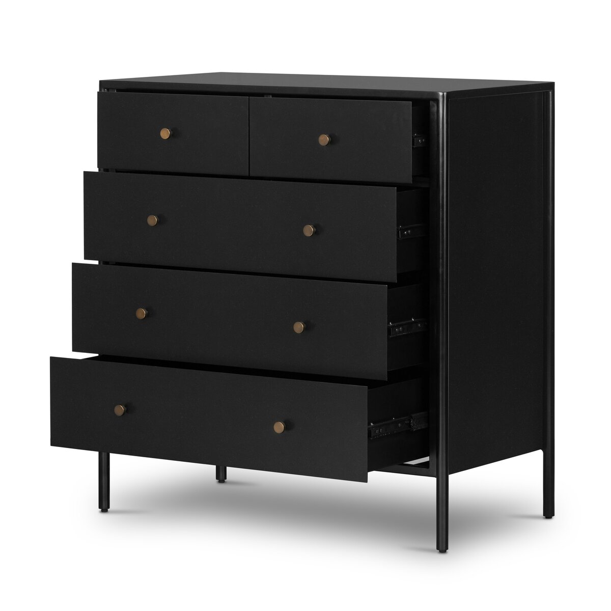 Black four drawer dresser store