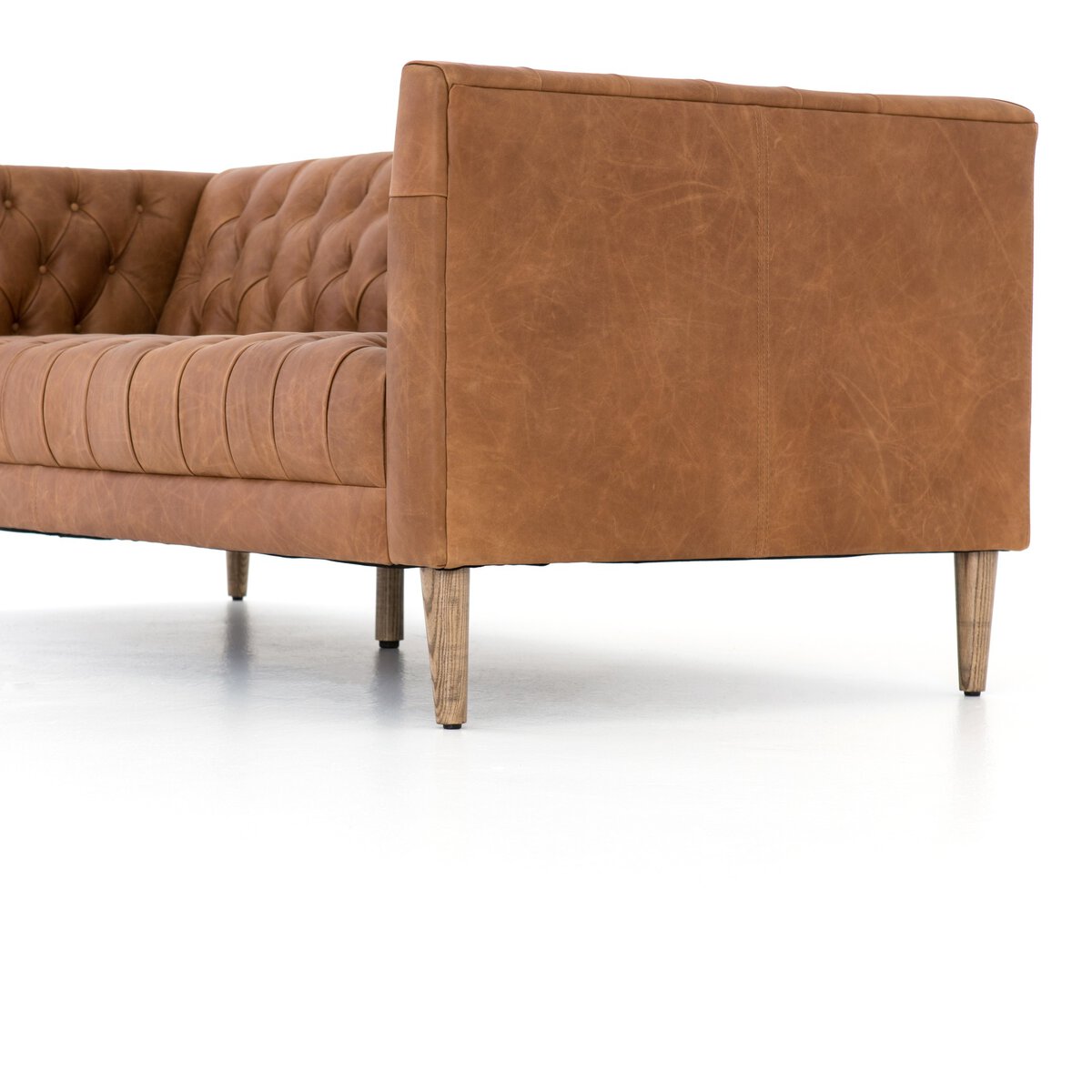 Four hands williams leather sofa store