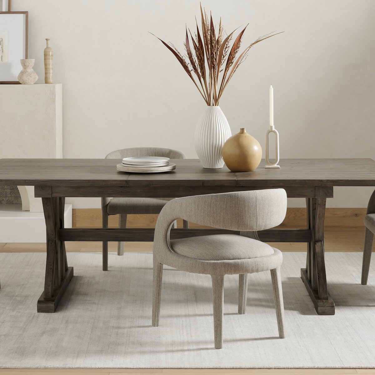 Hawkins Dining Chair Savile Flannel Four Hands