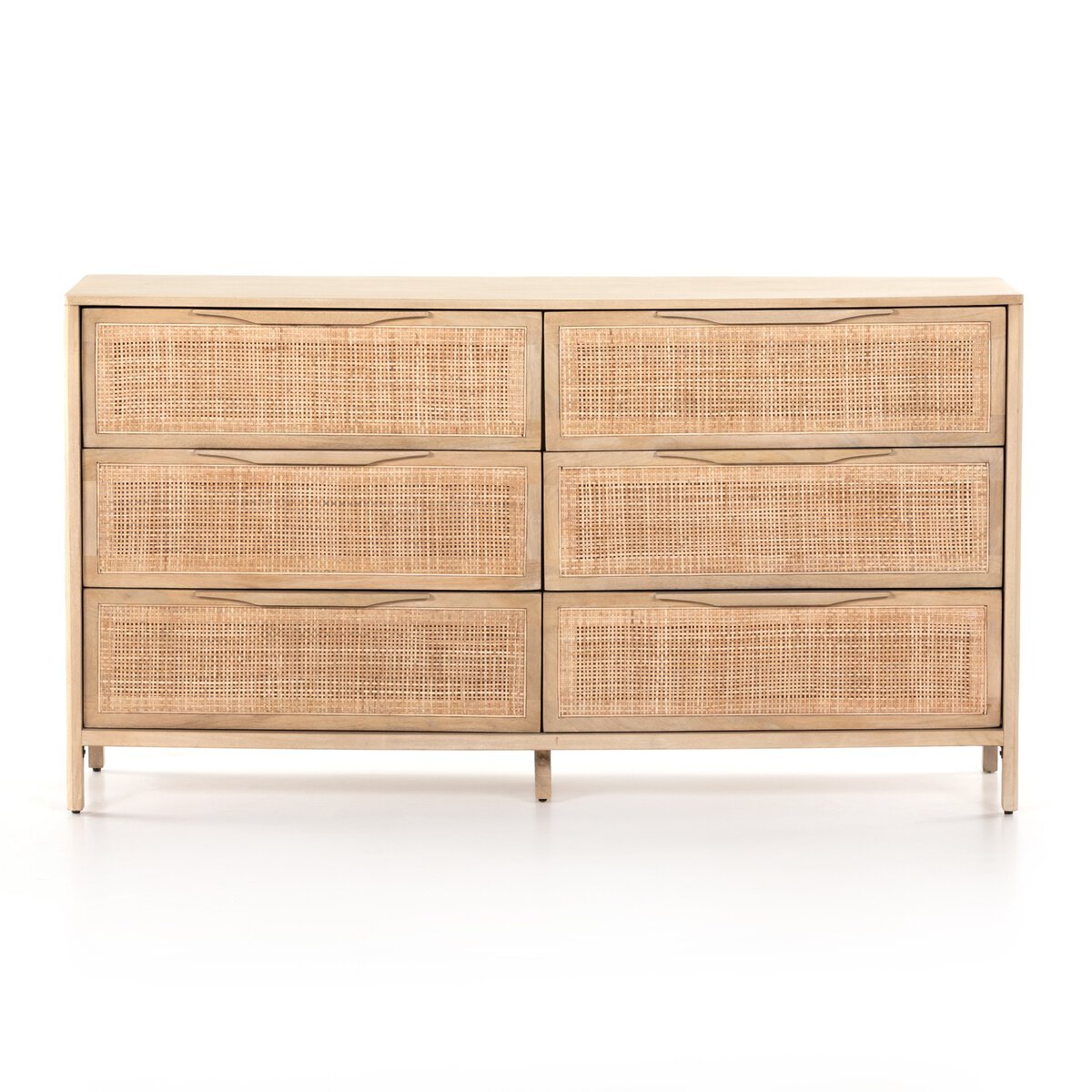 Cane 6 drawer dresser store