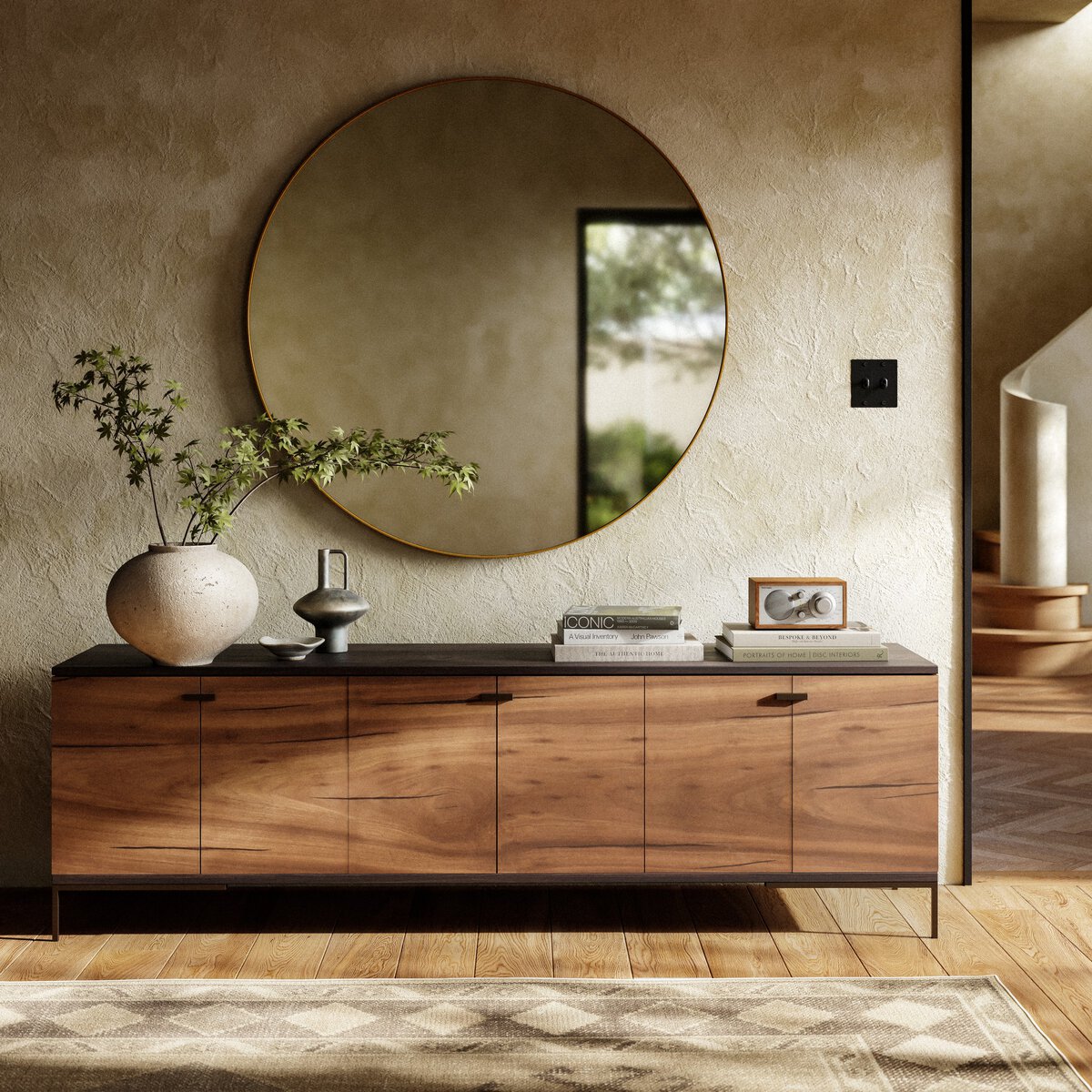 Four hands tv console store