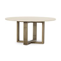 Mia Dining Table Parchment White Four Hands